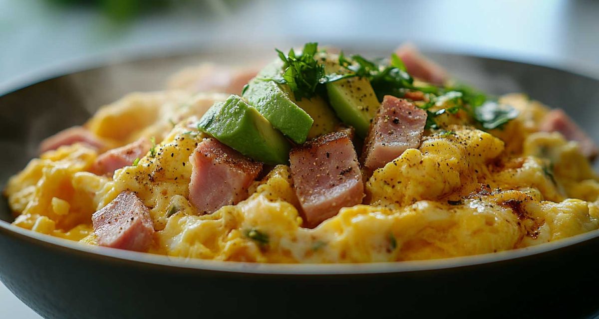 Start your day with a tasty Keto Ham and Egg Breakfast Bowl. Easy to ...