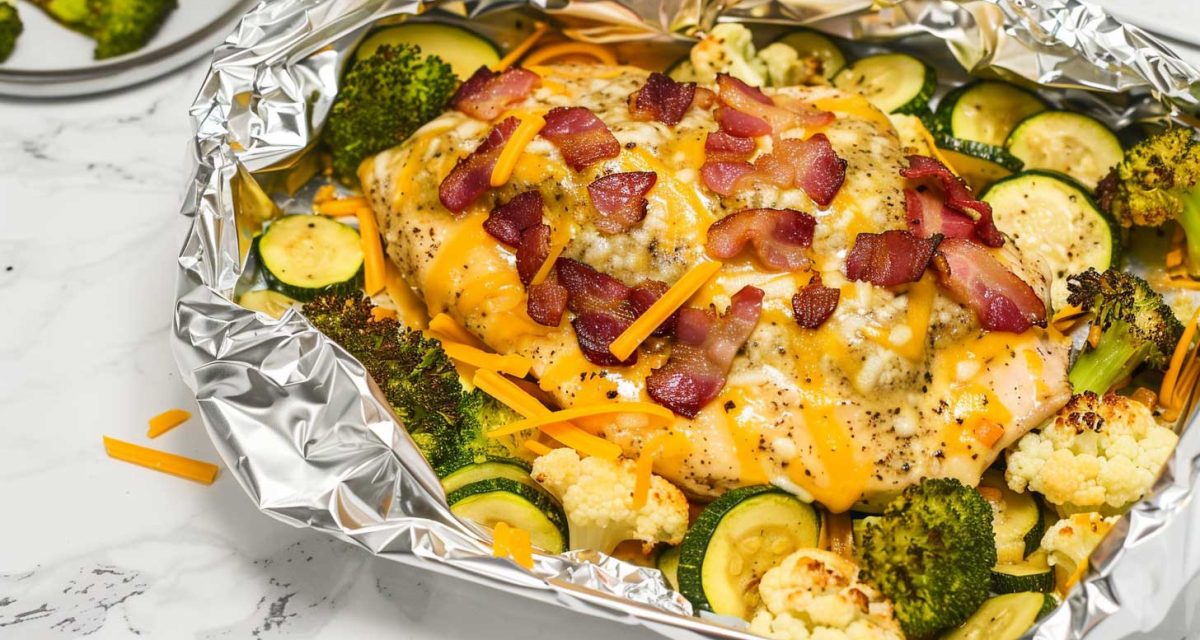 Keto Bacon Ranch Chicken Hobo Dinner: A One-Pan Meal For You