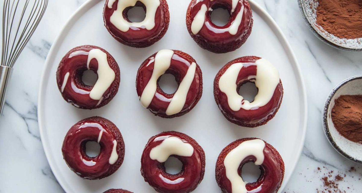 Easy Keto Red Velvet Doughnuts For Valentine's day!