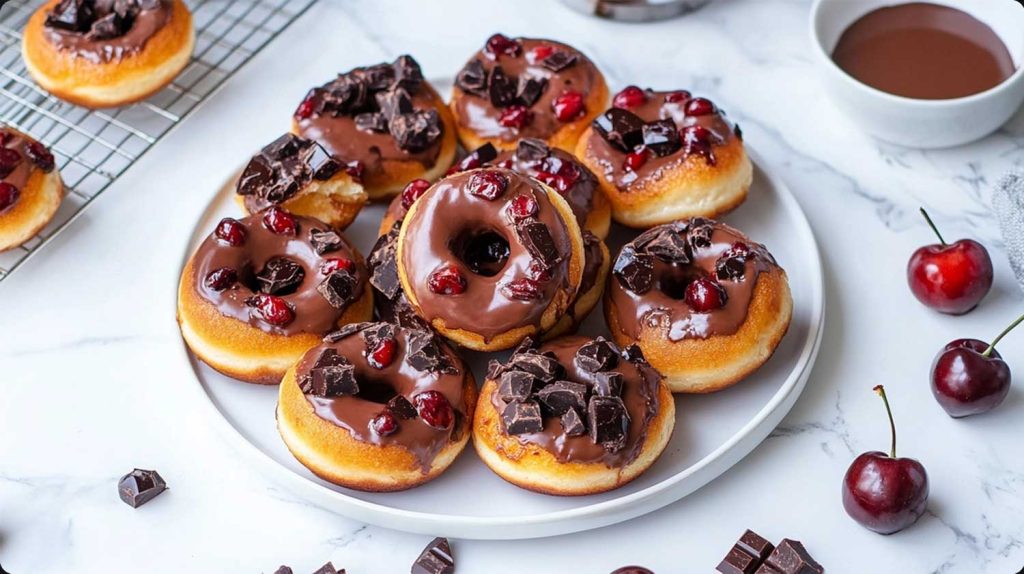 Keto Cherry Chocolate Chunk Donuts: A Sweet Sugar-free Treat