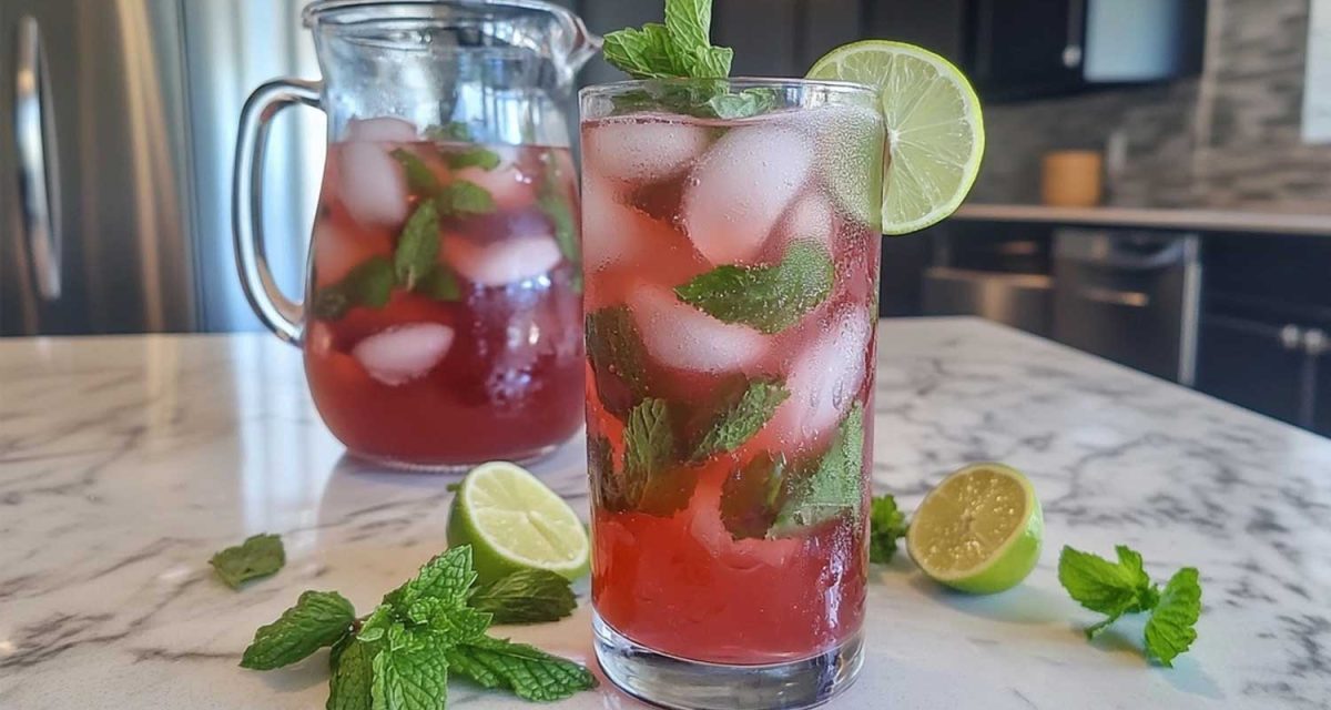 Easy Keto Lime Hibiscus Mint Tea - Refreshing Low-Carb Drink