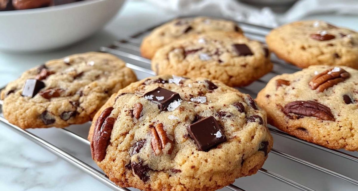 Keto Pecan Softies with Sea Salt and Dark Chocolate Recipe