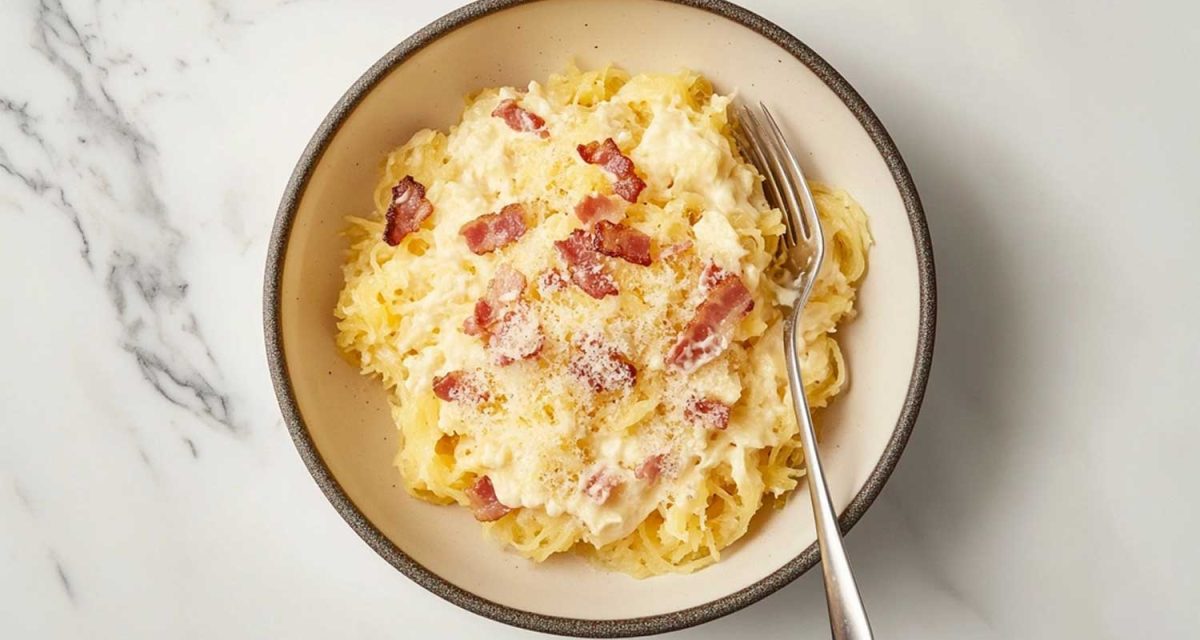 Keto Spaghetti Squash Carbonara - A Creamy, Low-Carb Twist!