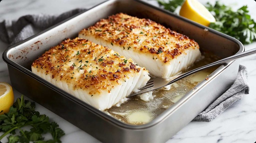 Easy Keto Parmesan-Crusted Halibut for a Romantic Dinner