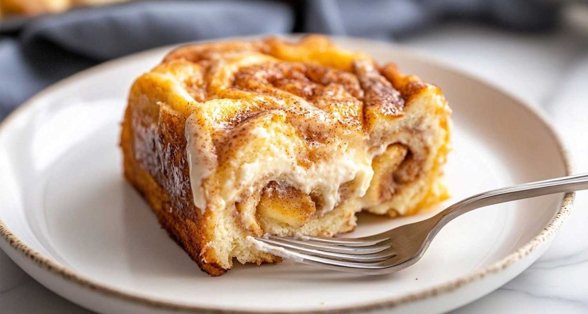 Keto Cinnamon Roll French Toast Casserole - Soft, and Sweet