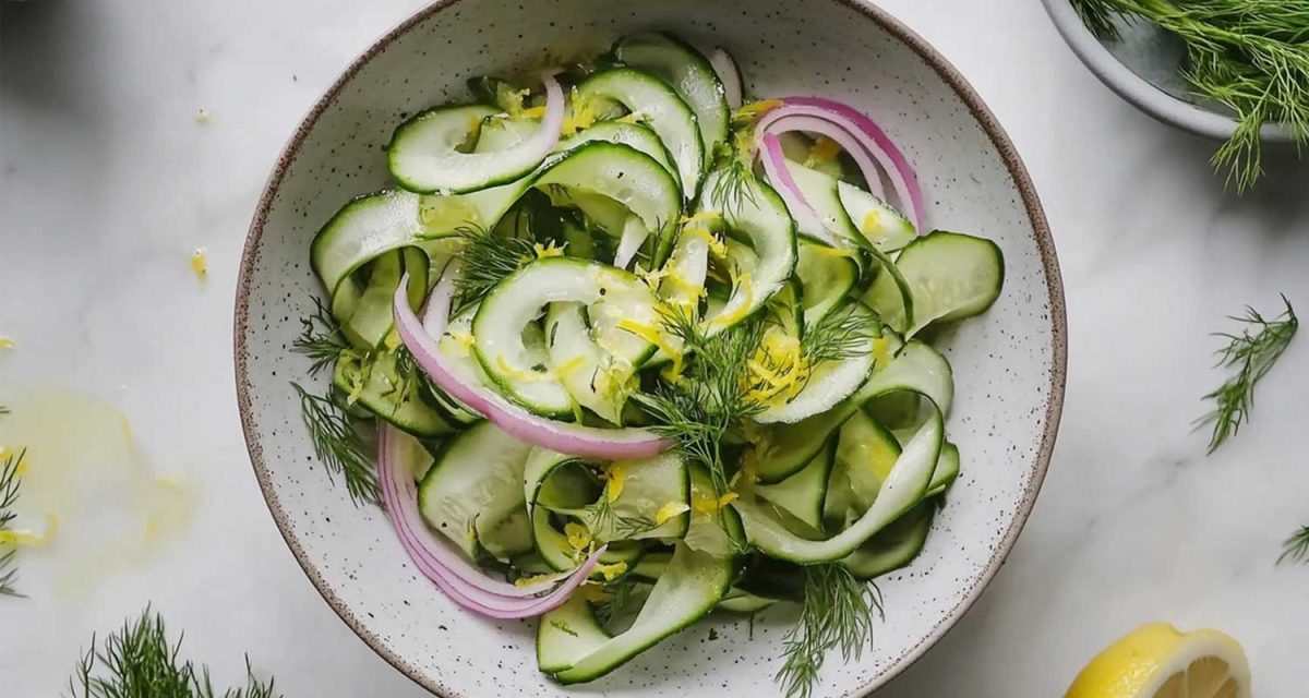 Keto Cucumber Ribbon Salad - Crunch Without the Cook Time