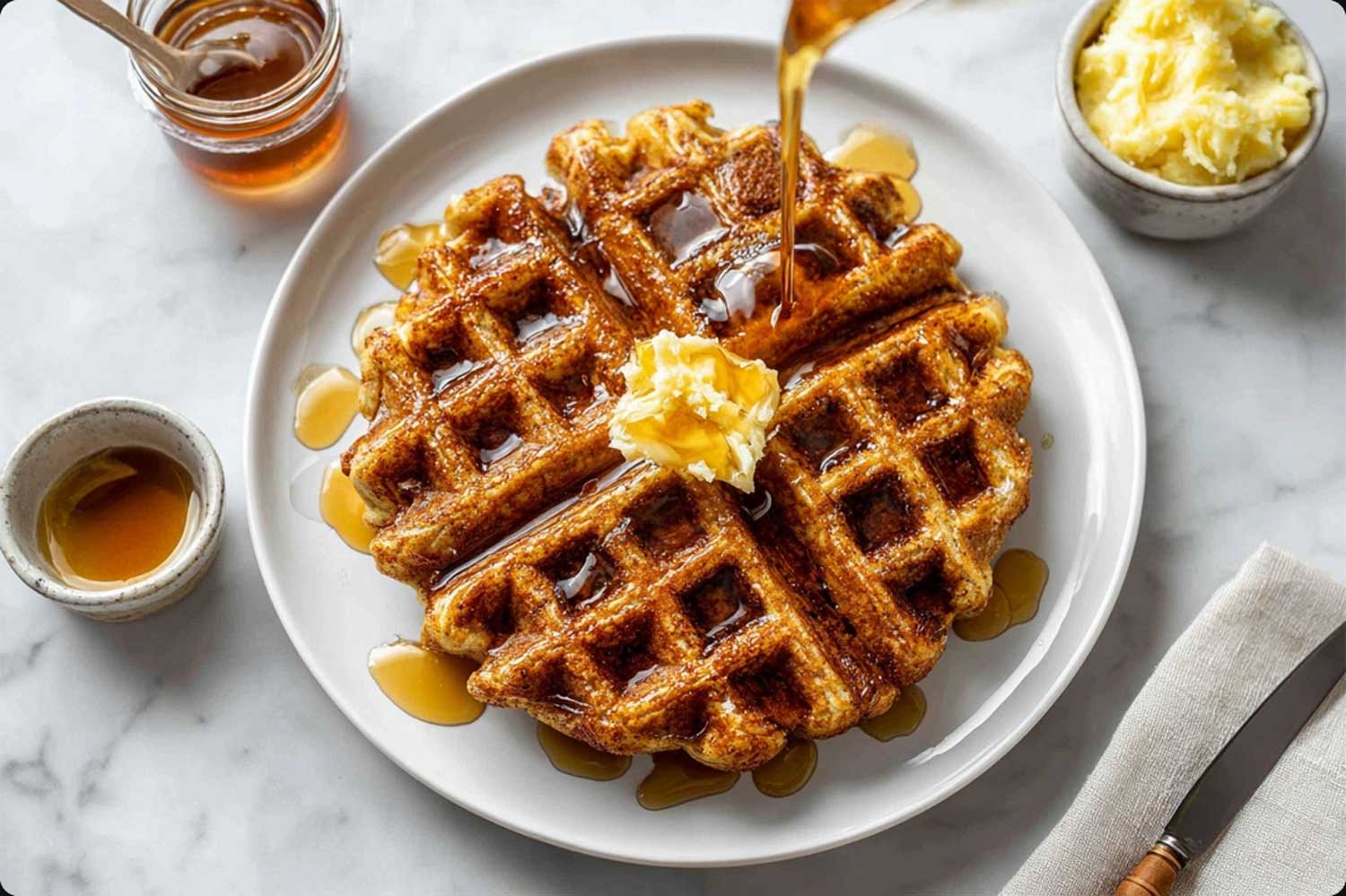 Keto Banana Bread Waffles That Taste Like a Breakfast Treat