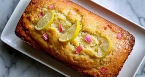 Keto Moist Lemon Rhubarb Loaf (Actually Worth Baking Twice)