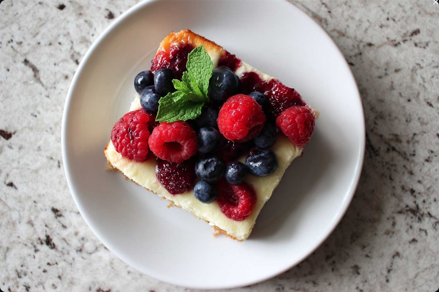 Delicious Keto Berry Cheesecake Bars Recipe - Easy & Creamy