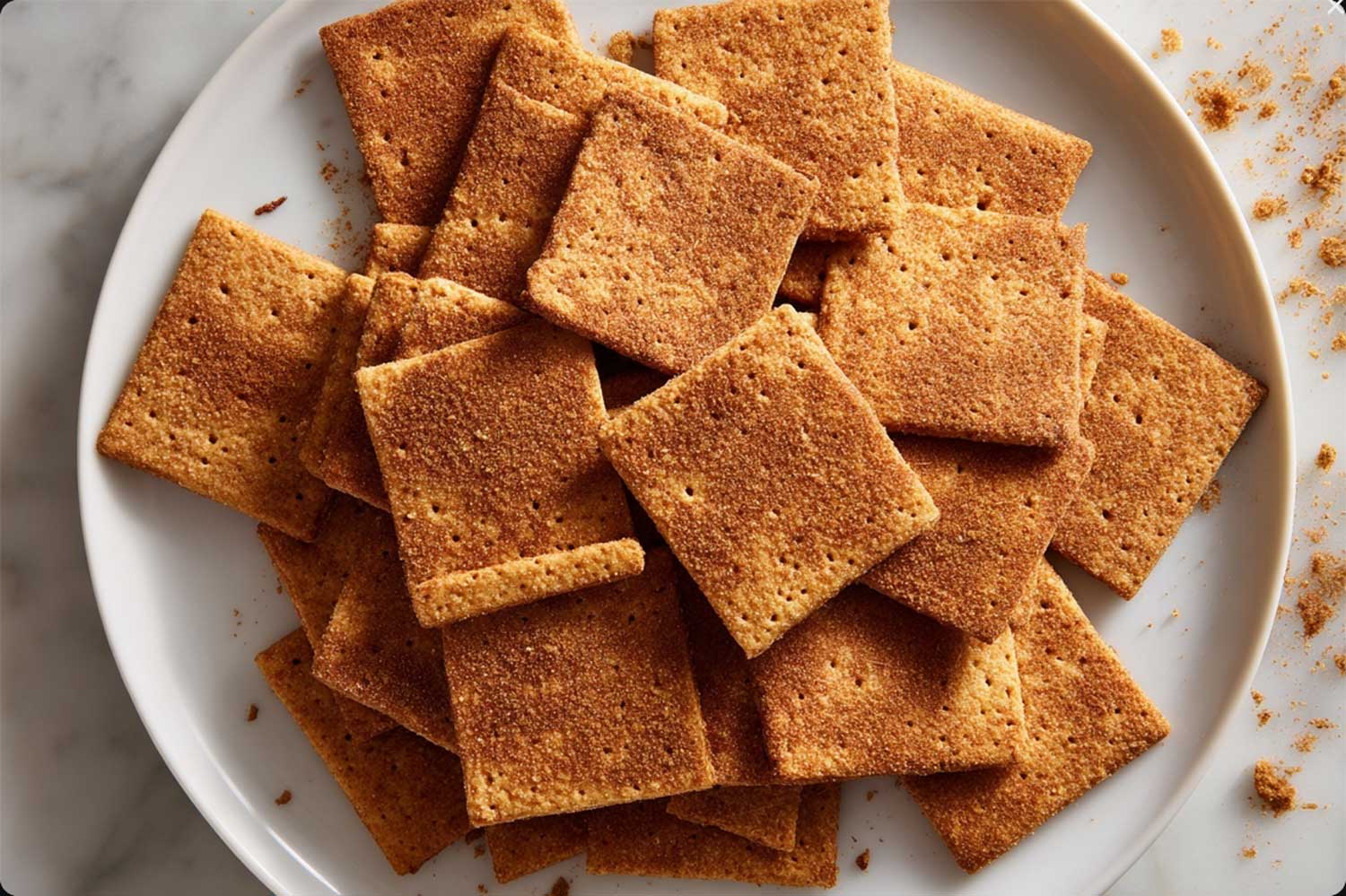 Keto Graham Crackers - Crisp, Sweet and Just 10 Minutes Prep