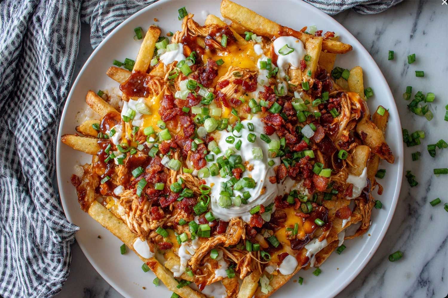 Delicious Keto BBQ Chicken Loaded Fries Recipe For Dinner