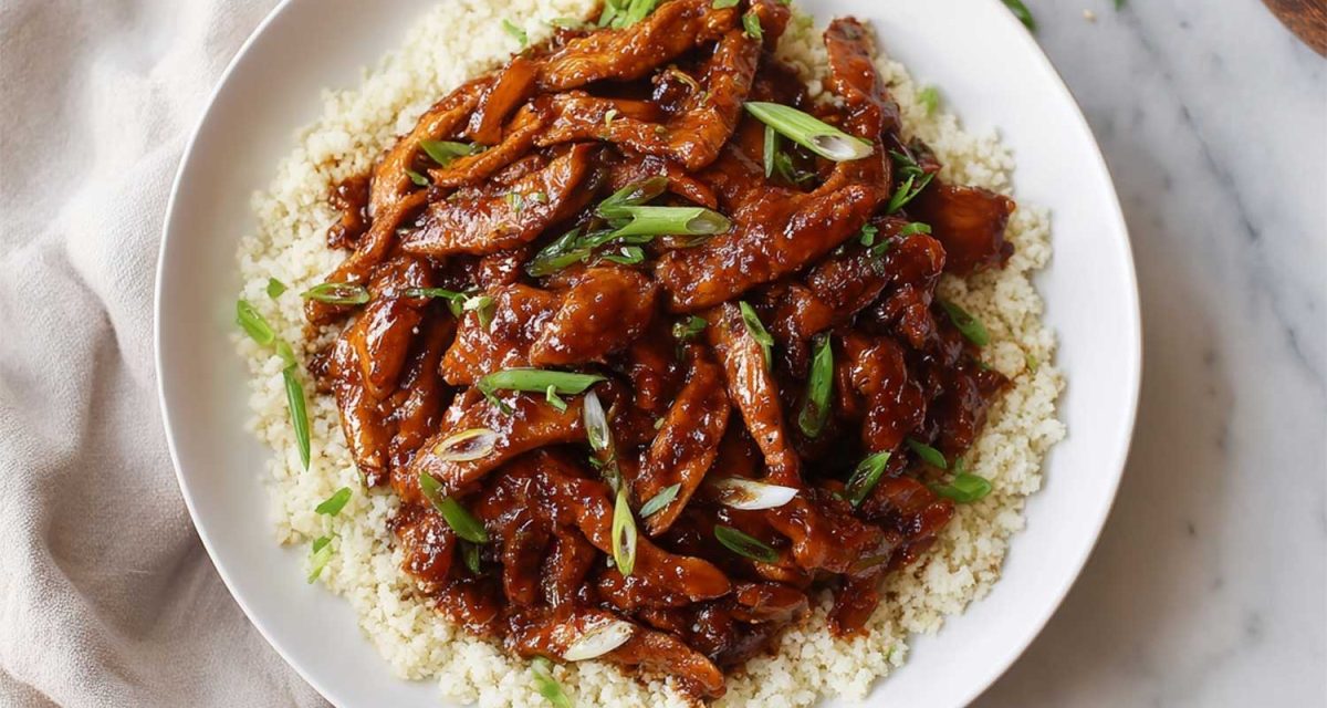 Delicious Keto Black Pepper Chicken Sauce and Rice Recipe