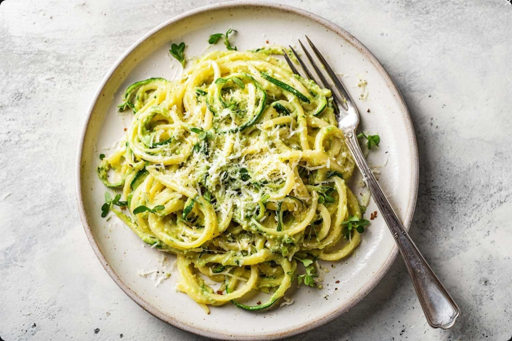 Keto Creamy Avocado Pasta Recipe (Low Carb, and Comforting)