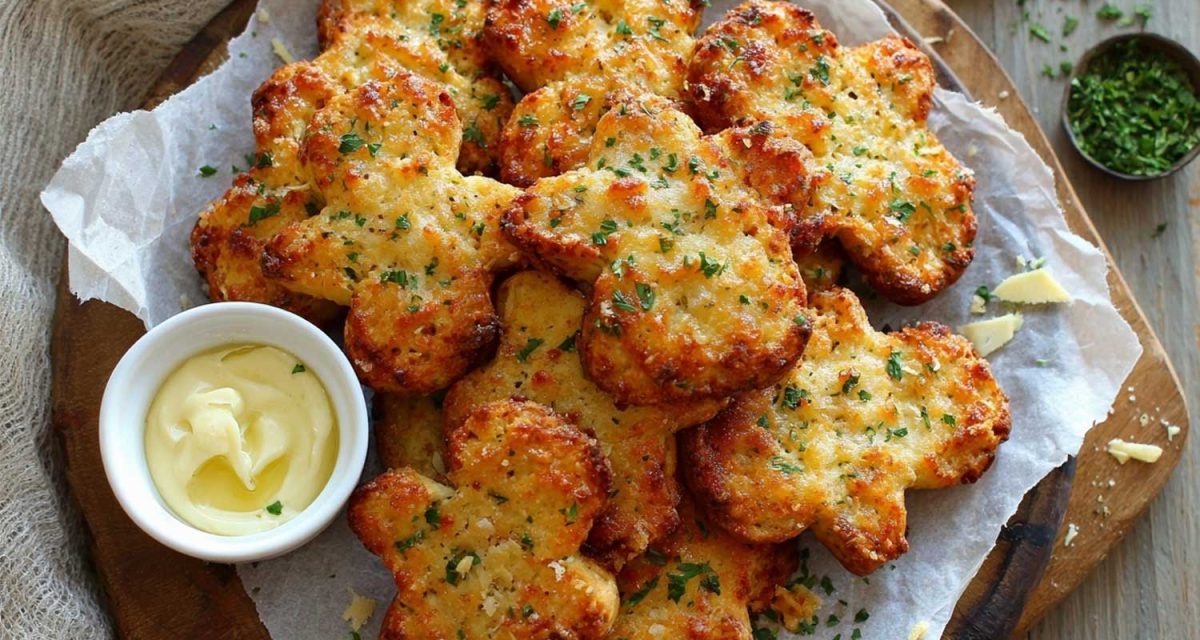 Easy Keto Garlic Parmesan Bone-Shaped Biscuits for Halloween