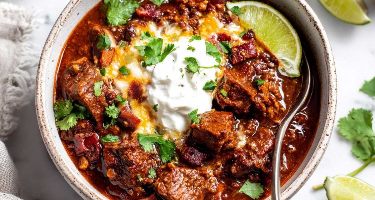 Beef and Bacon Keto Chili Recipe - Thick, Smoky, and Comfort