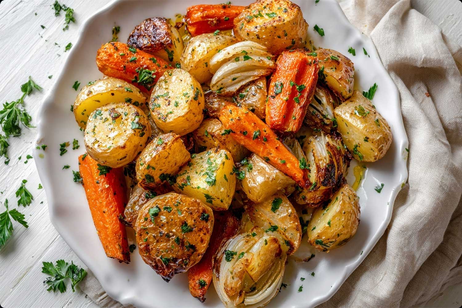 Easy Roasted Vegetables Recipe with Potatoes and Carrots